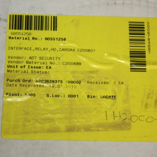 CARDAX FT HIGH DENSITY IO INTERFACE CABINET SECURITY BUS C200601 ...