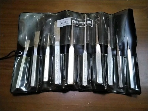 Craftsman 10 Piece Punch And Chisel Set With Pouch 43032 Used | eBay