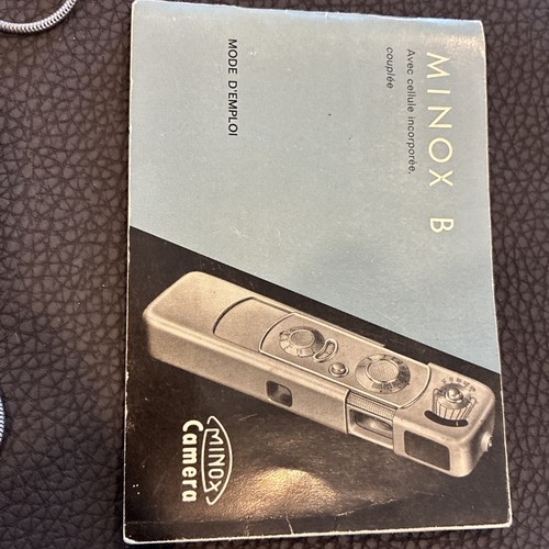 Vintage MINOX B German Spy Camera w/Chain & leather case. | eBay