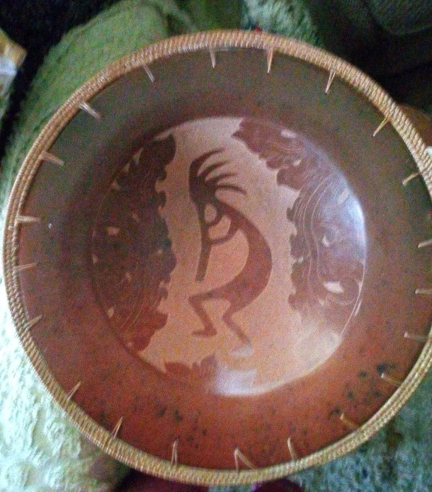 Southwest Aztec style decorative bowl 17" diameter | eBay