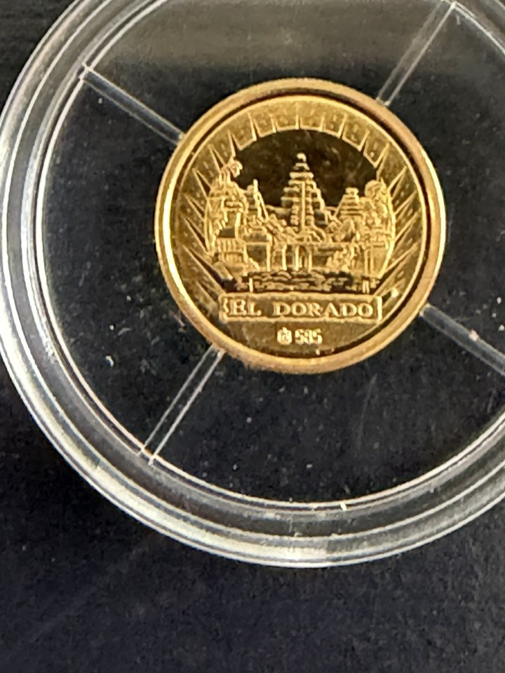 1/2 Gram Gold Coin In Case .5 Gram Coin | eBay