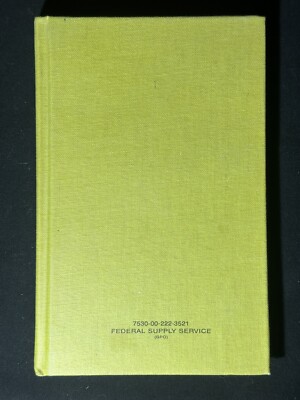 Green US Gov. Military Log Book Record Memorandum Green Hard Cover New ...