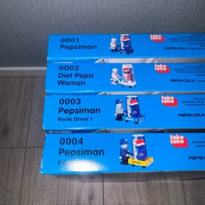 PEPSI PEPSIMAN Diet Pepsi Can Helper Figure TokoToko 4 Types complete ...