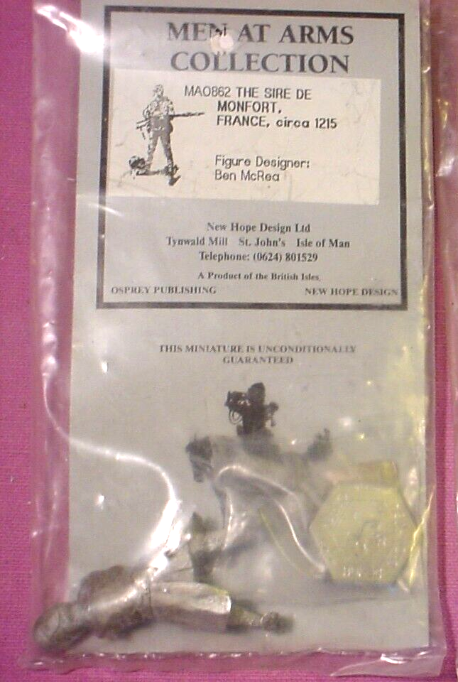 New Hope Design MA0862 SIRE DE MONTFORT France 1215 METAL 54mm 1/32 Men ...