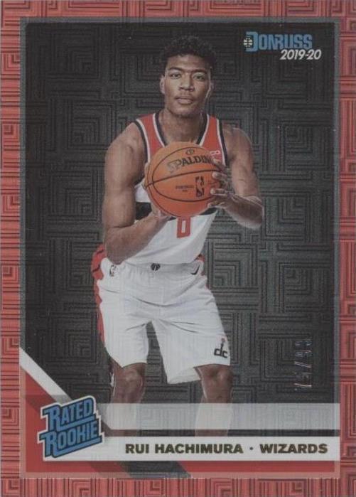 2019-20 Panini Donruss - Rated Rookie Rui Hachimura #208 Red Infinite ...