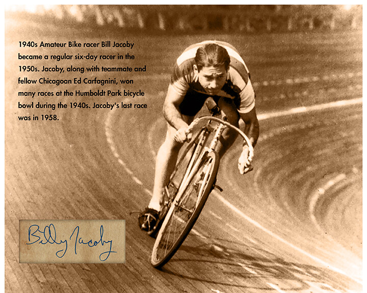 EARLY BICYCLE RACER Billy Jacoby 40's 50's 8x10 Photo Restoration ...