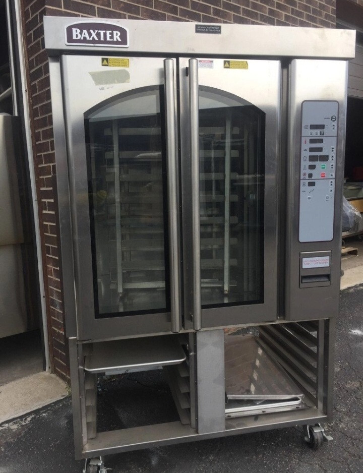 Baxter OV310E mini rotating rack oven steam available 8 pans) | eBay