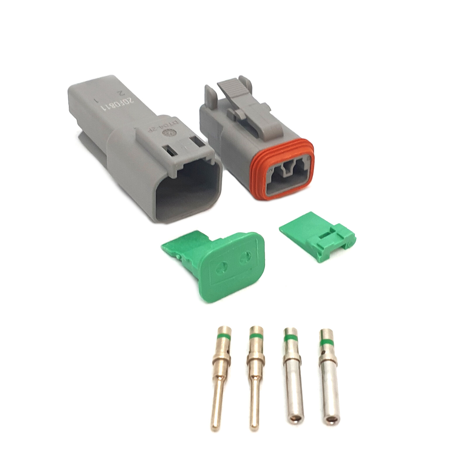 Genuine Deutsch Connector 2 Pin Kit Male & Female Deutsch Plug DT2-1 x ...