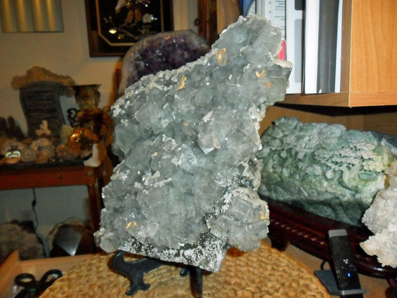 15 lbs. Fluorite Crystal & Calcite Crystal Cluster Huge Museum Specimen ...