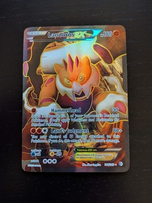Landorus EX Ultra Rare Holo Card 89/149 Boundaries Crossed Pokemon Card ...