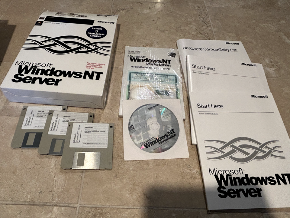 Microsoft Windows NT Advanced Server Version 4.0 CD Rom 5 client | eBay