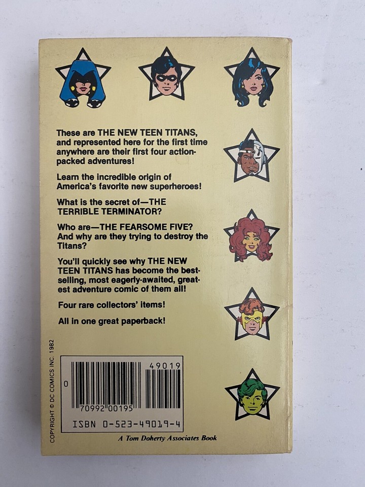 The New Teen Titans! 1st Edition Pocket Book Paperback. (Perez, 1982 ...