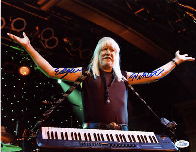 Edgar Winter Autographed Signed 11x14 Rock Star on Stage Photo ACOA | eBay