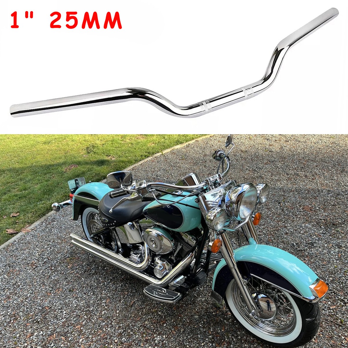 Harley Beach Handlebars 1 Inch Motorcycle Handlebars Motorcycle 22mm