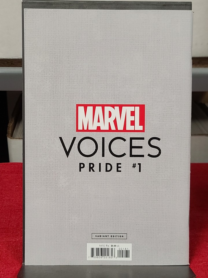 MARVELS VOICES PRIDE #1 1:25 VECCHIO FRAME VARIANT COVER MARVEL COMICS ...