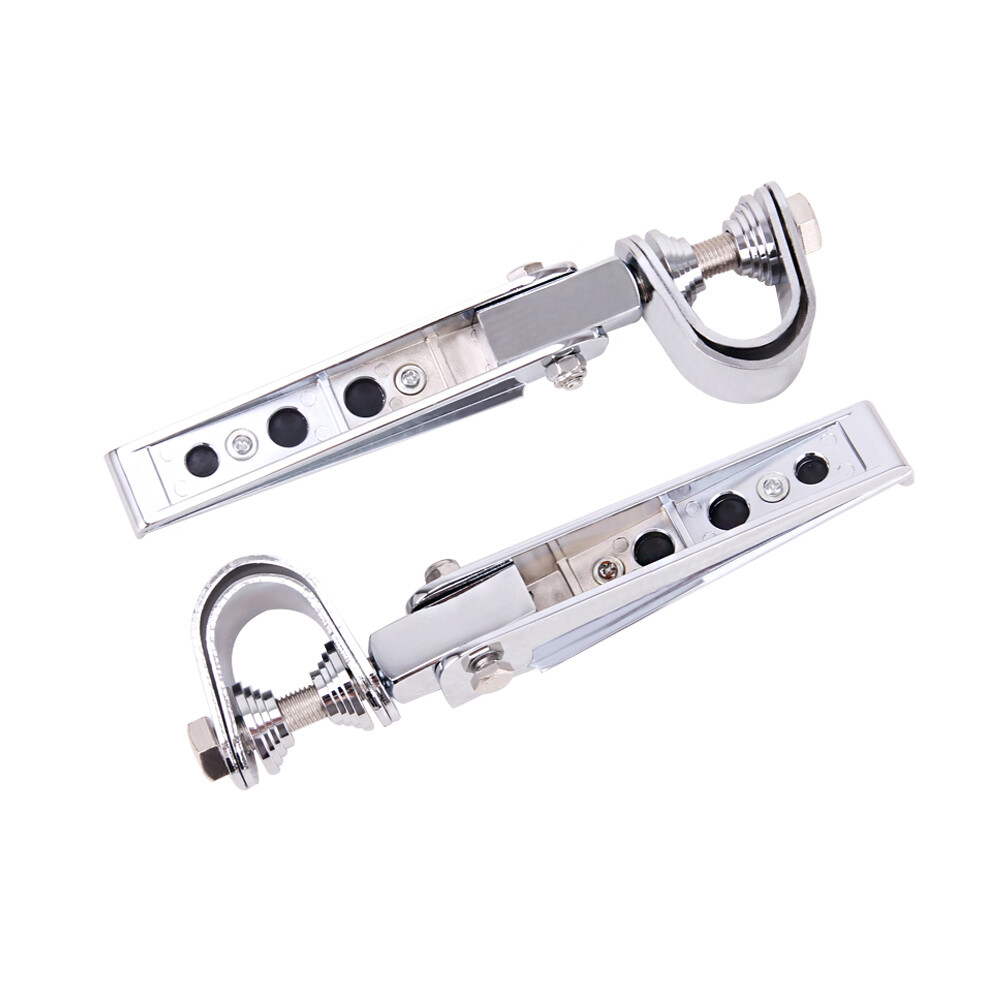 Pair Motorcycle Highway Engine Guard Crash Bars Foot Pegs Foot Rest For ...