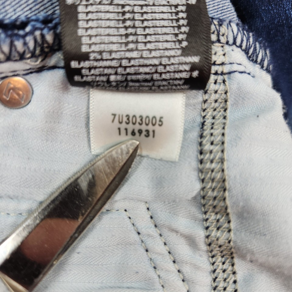 7 for all Mankind Josefina Jeans Womens Size 30 Button Fly Mid Rise ...