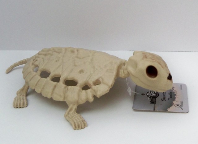 7" Turtle Skeleton Spooky Bonez Animal Halloween Prop Decoration ...