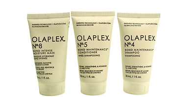OLAPLEX SET ( 3 ) MOISTURE MASK N8,CONDITIONER N5,SHAMPOO N4 30 ML. | eBay