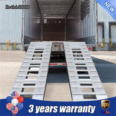 2-Pack 6800lbs Truck Car Auto Trailer Ramps Trailer Ramp Loading Ramps ...