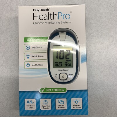 Easy Touch HealthPro Glucose Monitoring System | eBay
