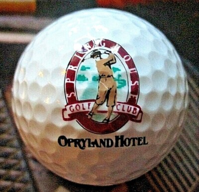 vtg - SPRINGHOUSE GOLF CLUB gc - Logo Golf Ball - Opryland Hotel ...