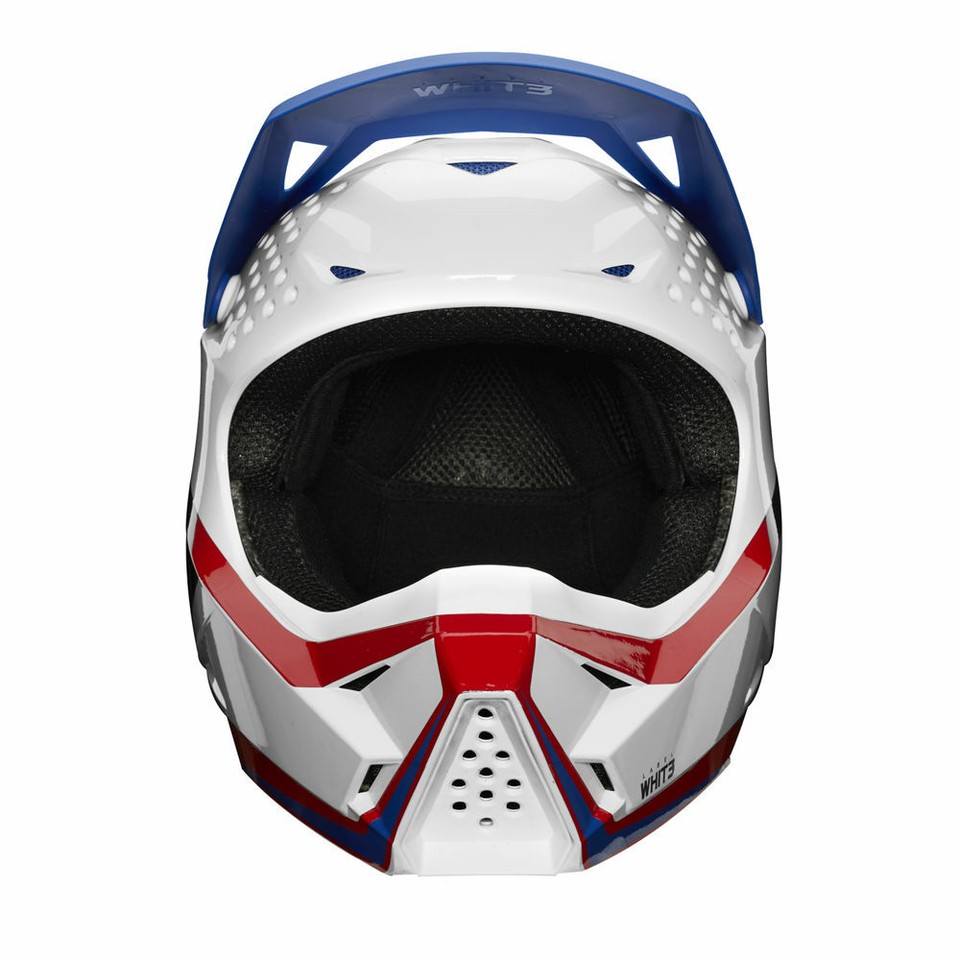 Shift Youth WHIT3 Helmet Red White and Blue Motorcycle MX ATV Off Road ...