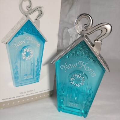 Hallmark Keepsake Ornament "New Home" Silver Blue House Wreath ...