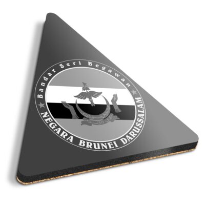 1x Triangle Coaster - BW - Negara Brunei Darussalam Flag Travel #40168 ...