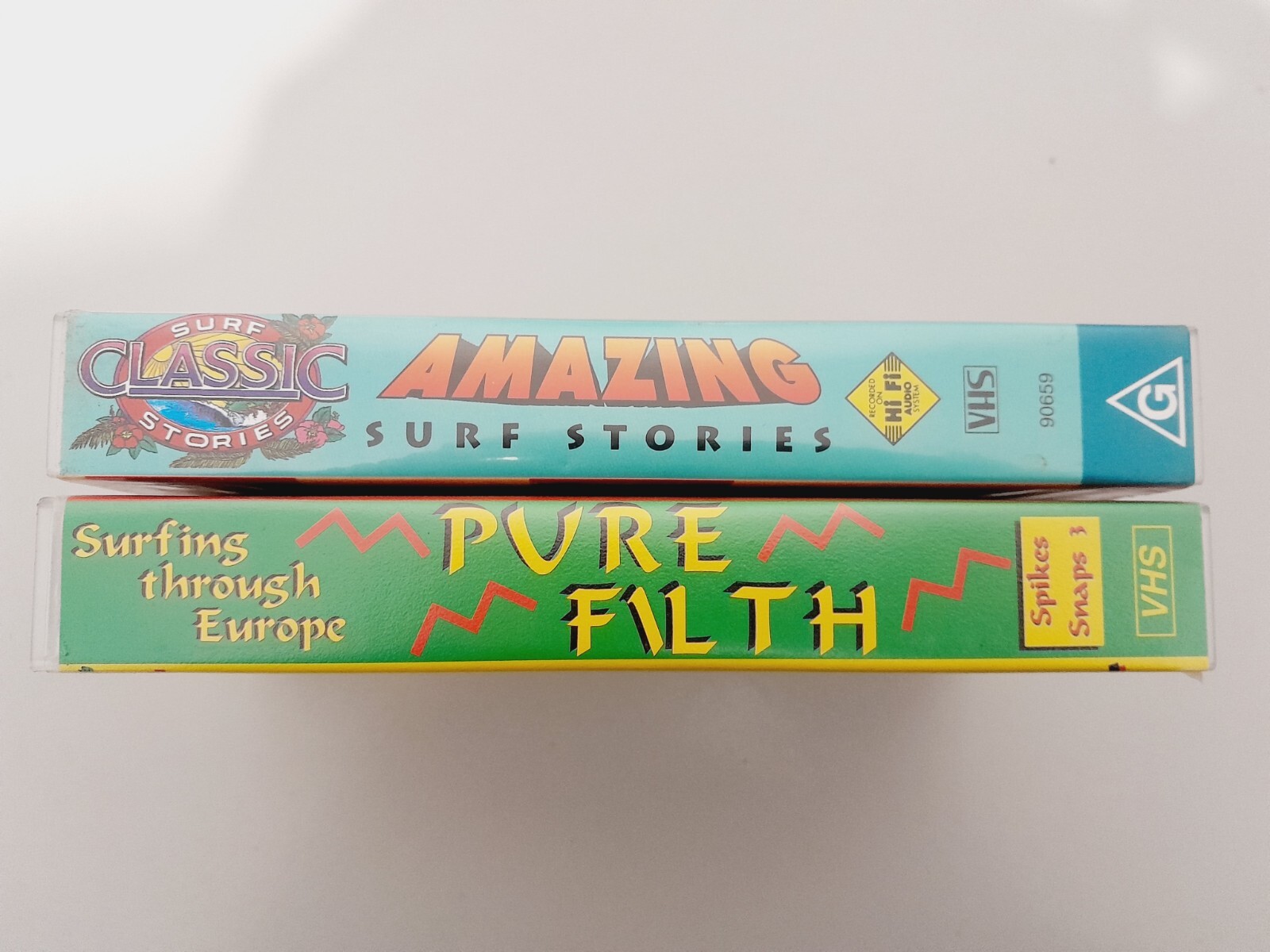 VHS TAPES - PURE FILTH SURFING THROUGH EUROPE AND AMAZING SURF STORIES ...