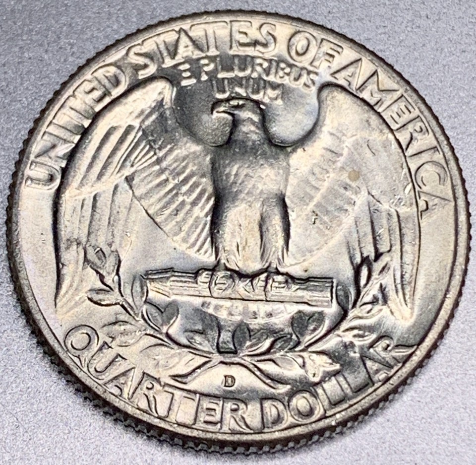 1964 D Washington Quarter BU Mint State 90% Silver US Coin SR302 | eBay