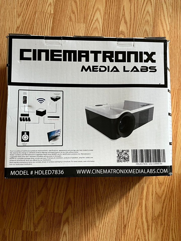 Cinematronix Media Labs HDLED7836 Projector | eBay