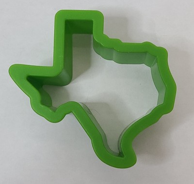 Texas State Shape Cookie Cutter Plastic Green 3" x 3 1/2" | eBay