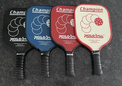Set Of 4 PICKLEBALL GRAPHITE CHAMPION PICKLEBALL PADDLES | eBay