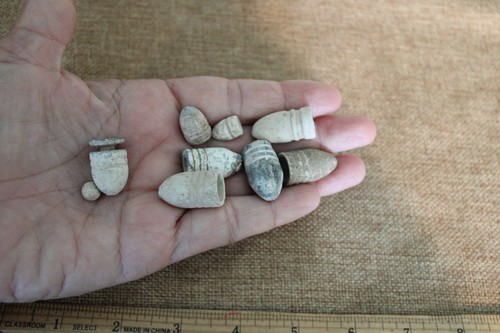 Lot of 9 Civil War Dropped Bullets Dug from Central Virginia Assorted ...