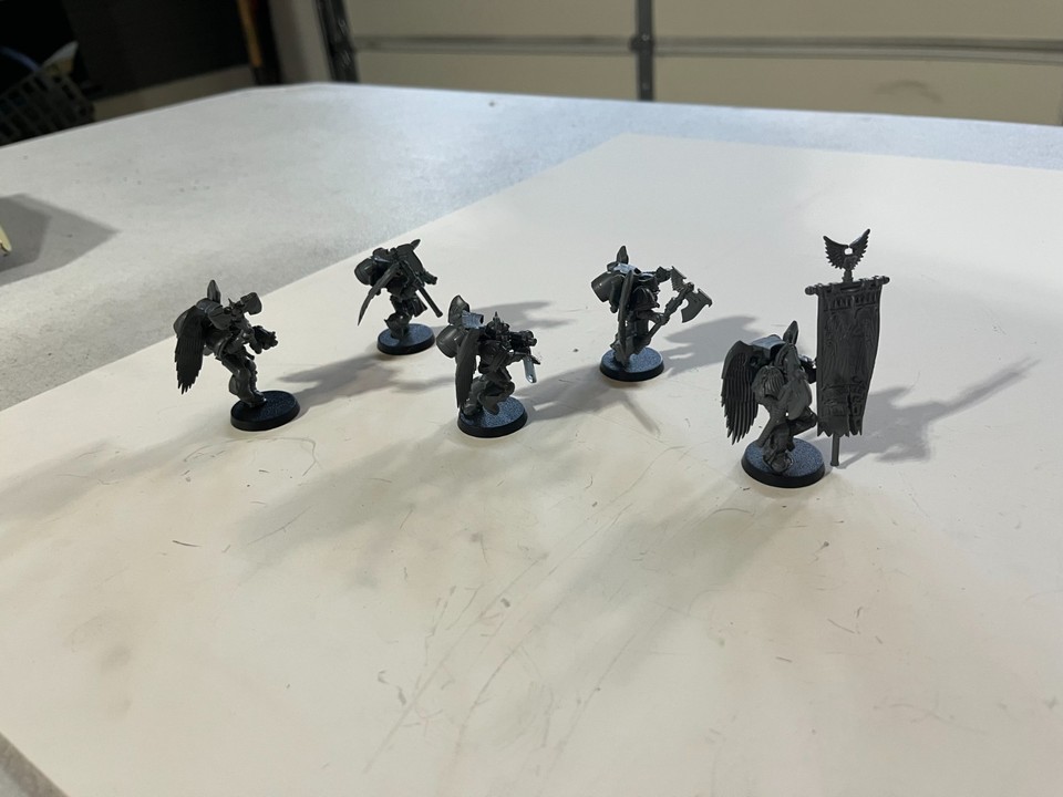 40k Blood Angels Sanguinary Guard with Winged Jump Packs (5) - plastic ...