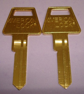 🔑 Lot of 2 USA American Lock Original 6 PIN KEY BLANKS (2 UNCUT KEY ...