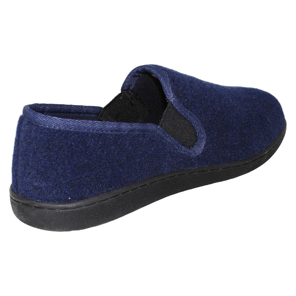 MENS CLARKS KING EASE SLIP ON WARM INDOOR TEXTILE HOUSE SLIPPERS SHOES ...