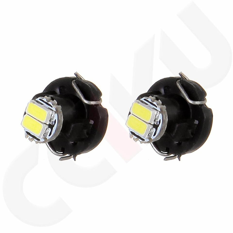 10Pcs White 8mm LED T3 Neo Wedge LED Bulbs Instrument Panel Cluster ...