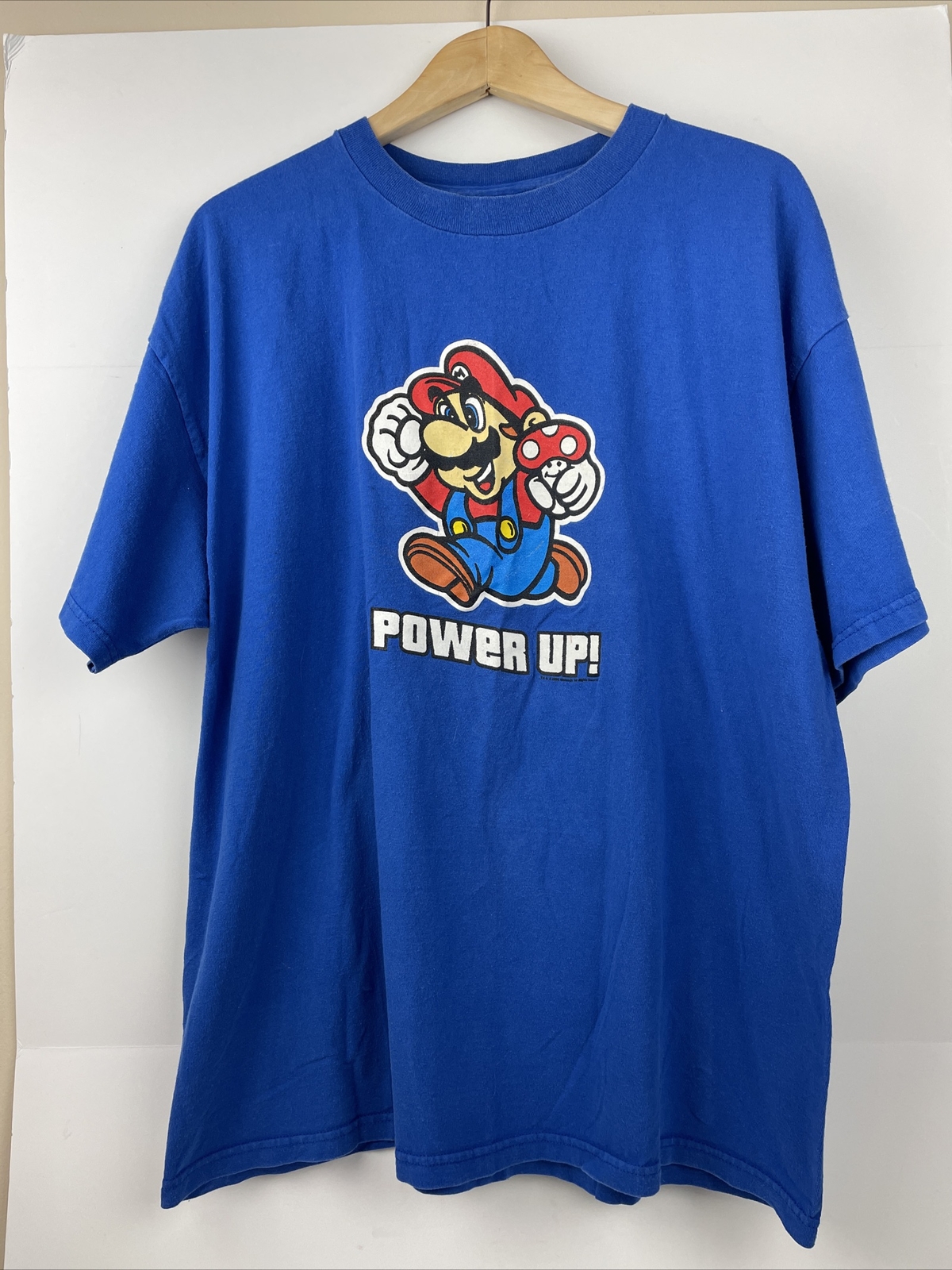 2004 Y2K Delta Tag Super Mario Bros. T-Shirt Power Up… - Gem