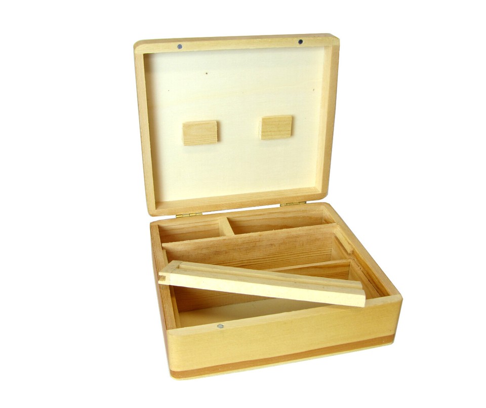 Christmas Gift Set Large Wooden Box Rizla Rolling Papers Pipe Smoking ...