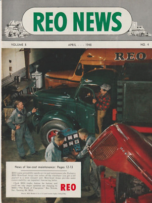 REO News Truck Brochure Pamphlet April 1948 16 pgs Original 8x11" | eBay