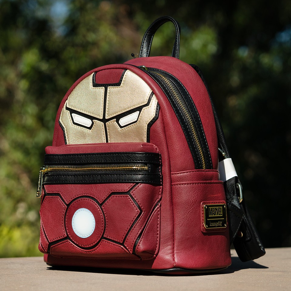 NWT Loungefly Marvel Iron Man Light Up Arc Reactor Mini Backpack *New ...