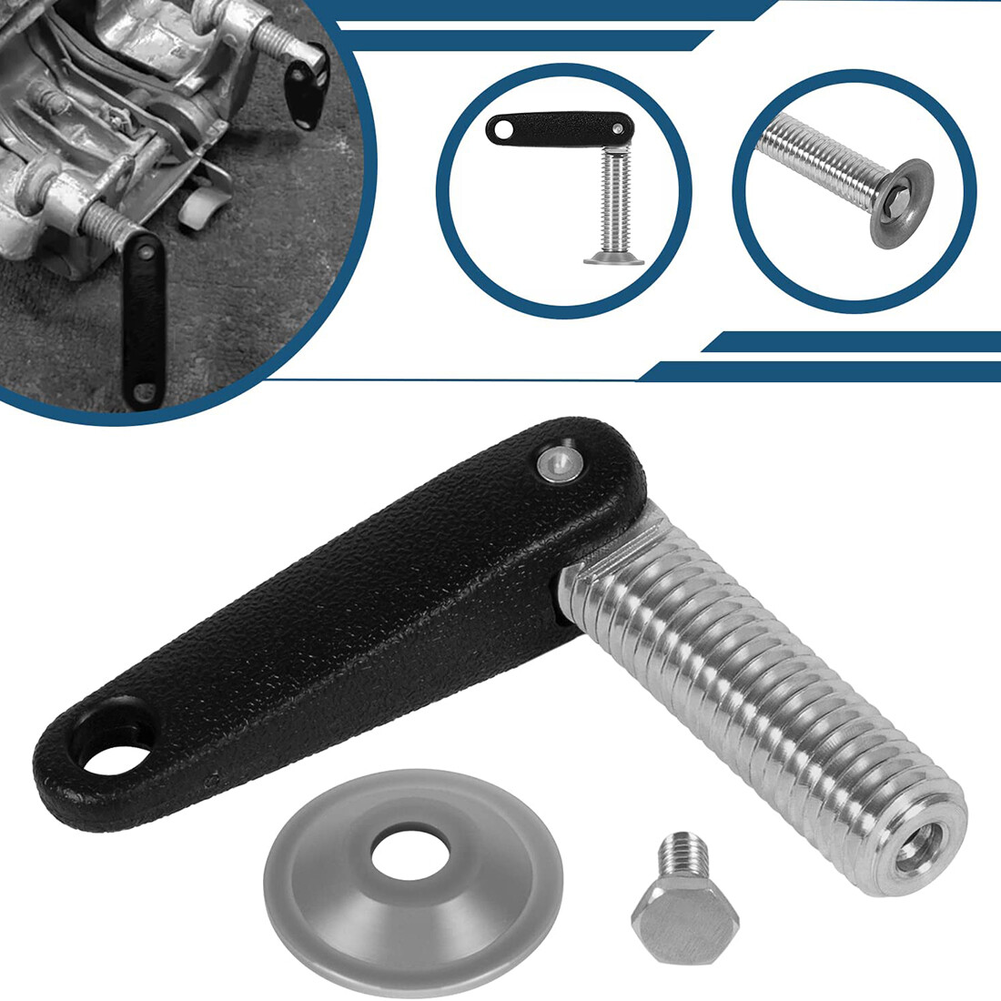 For Johnson Evinrude Outboard Motor Clamp Screw & Handle 0433675 433675 ...