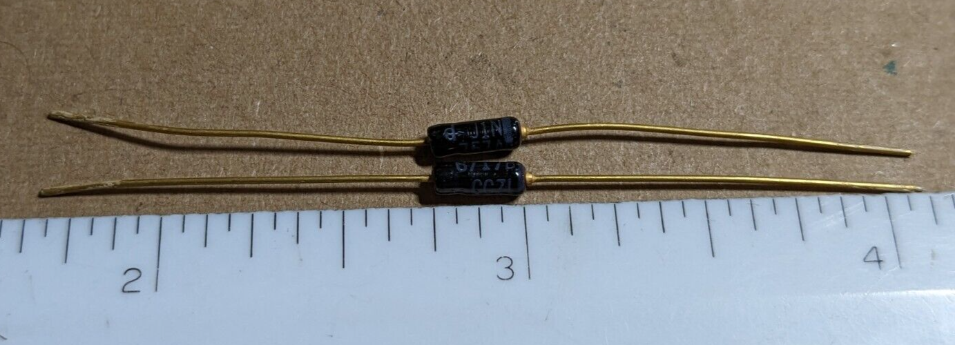 Lot of 2 NOS Military JAN 1N757A - 9.1v Zener Diode – Gold Leads | eBay