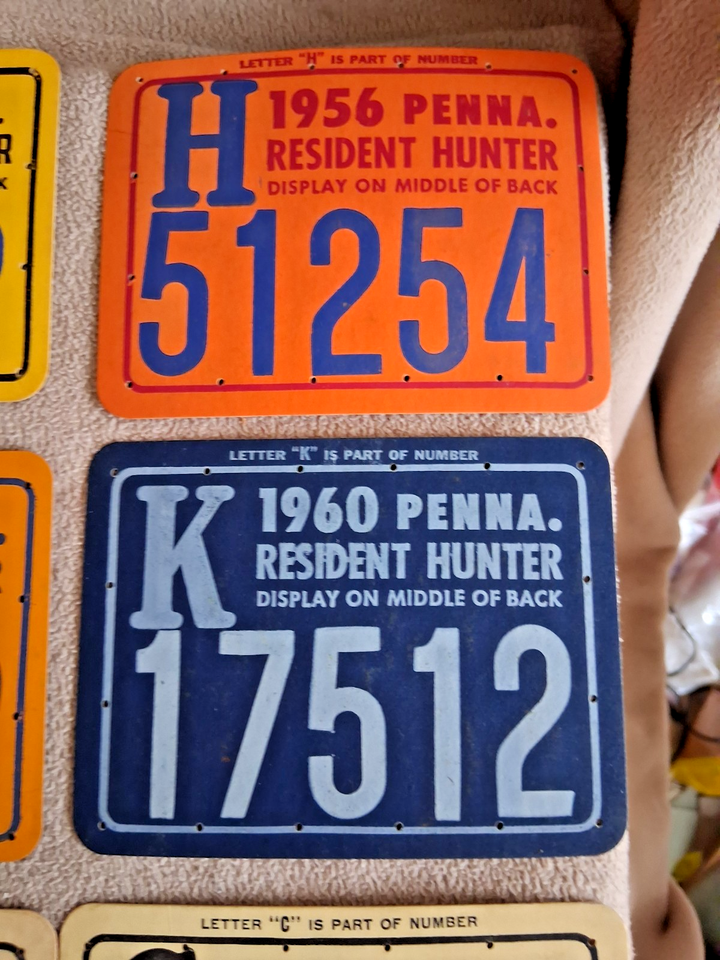 (12) Vintage Pa Hunting License - 1954-61 | eBay