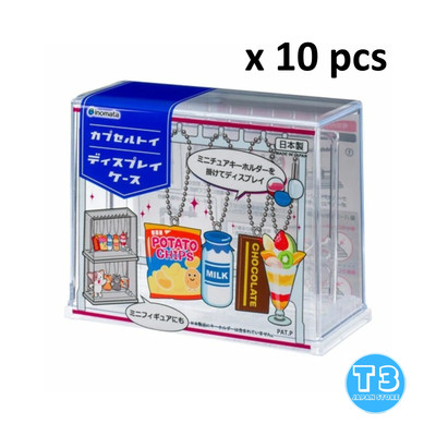 Set of 10 Capsule Toy Key Chain Display Case Made In Japan For Gacha ...