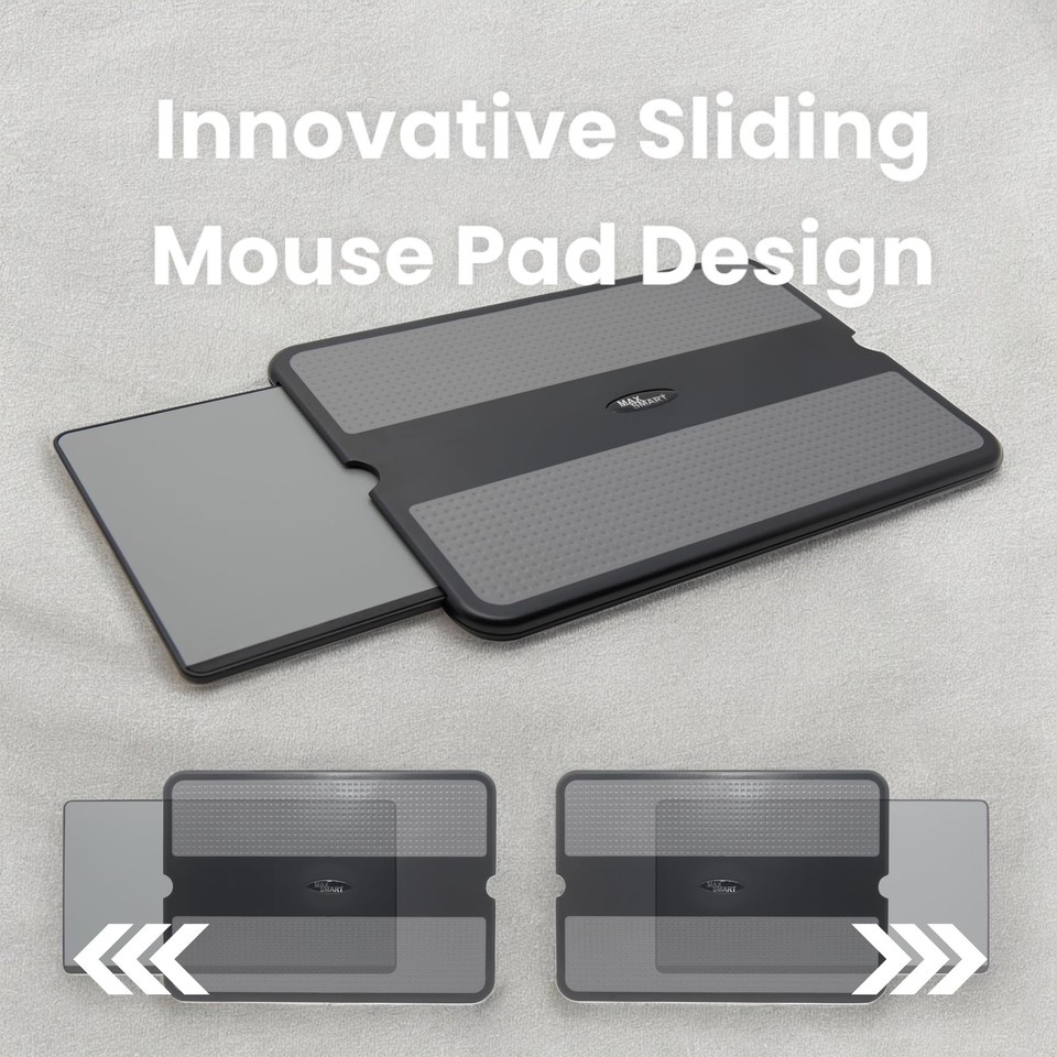Portable Laptop Lap Pad, Laptop Desk with Retractable Mouse Tray ...