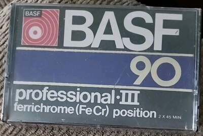 BASF PROFESSIONAL III 90 TYPE III BLANK CASSETTE TAPE (NEW) | eBay