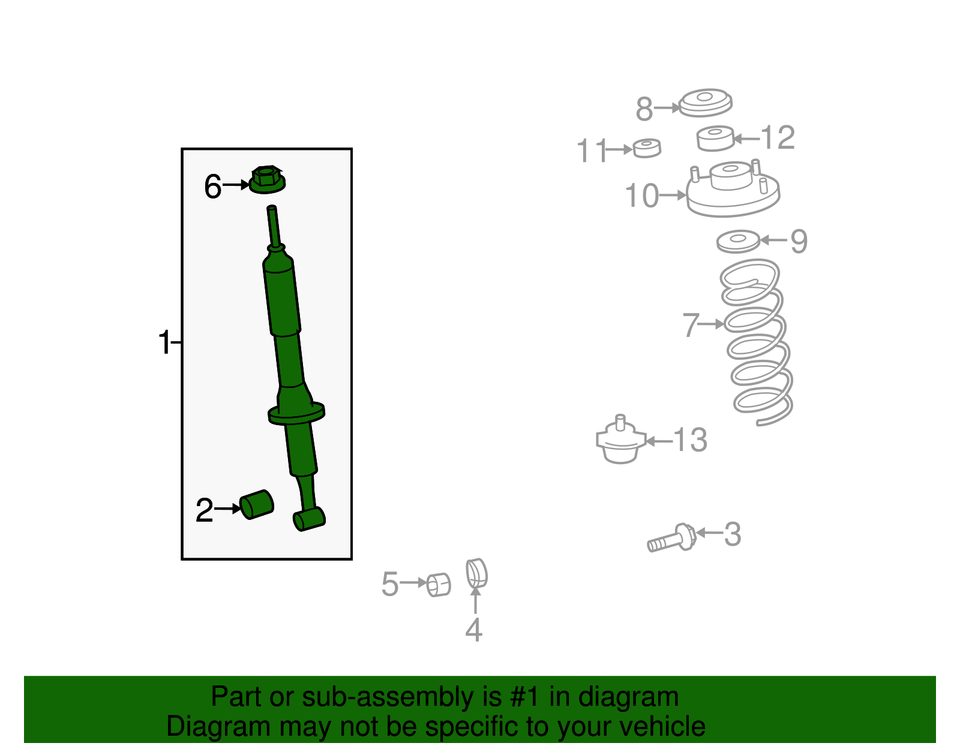 Genuine Toyota Shock Absorber 48520-80232 | eBay